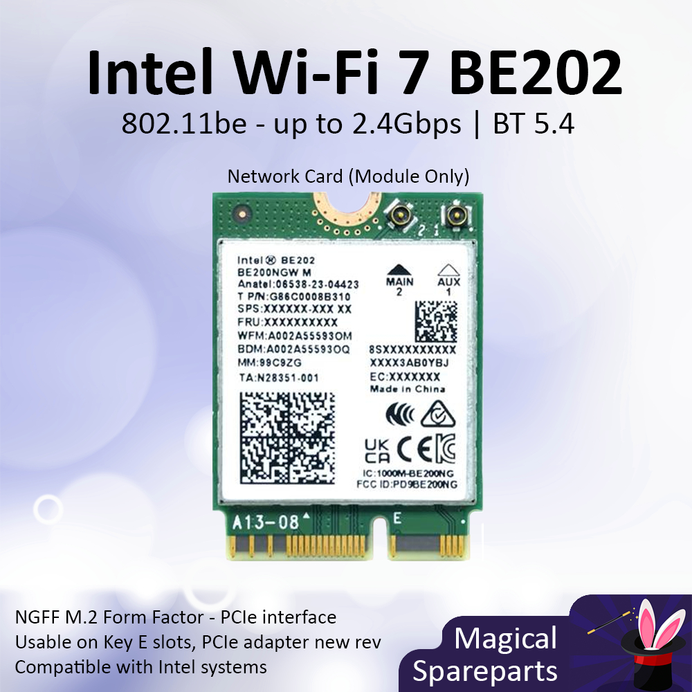 Jual Intel Wi-Fi 7 BE202 NGFF M.2 Wireless Network Card WiFi BT BE202NGW BE200NGW M | Shopee ...