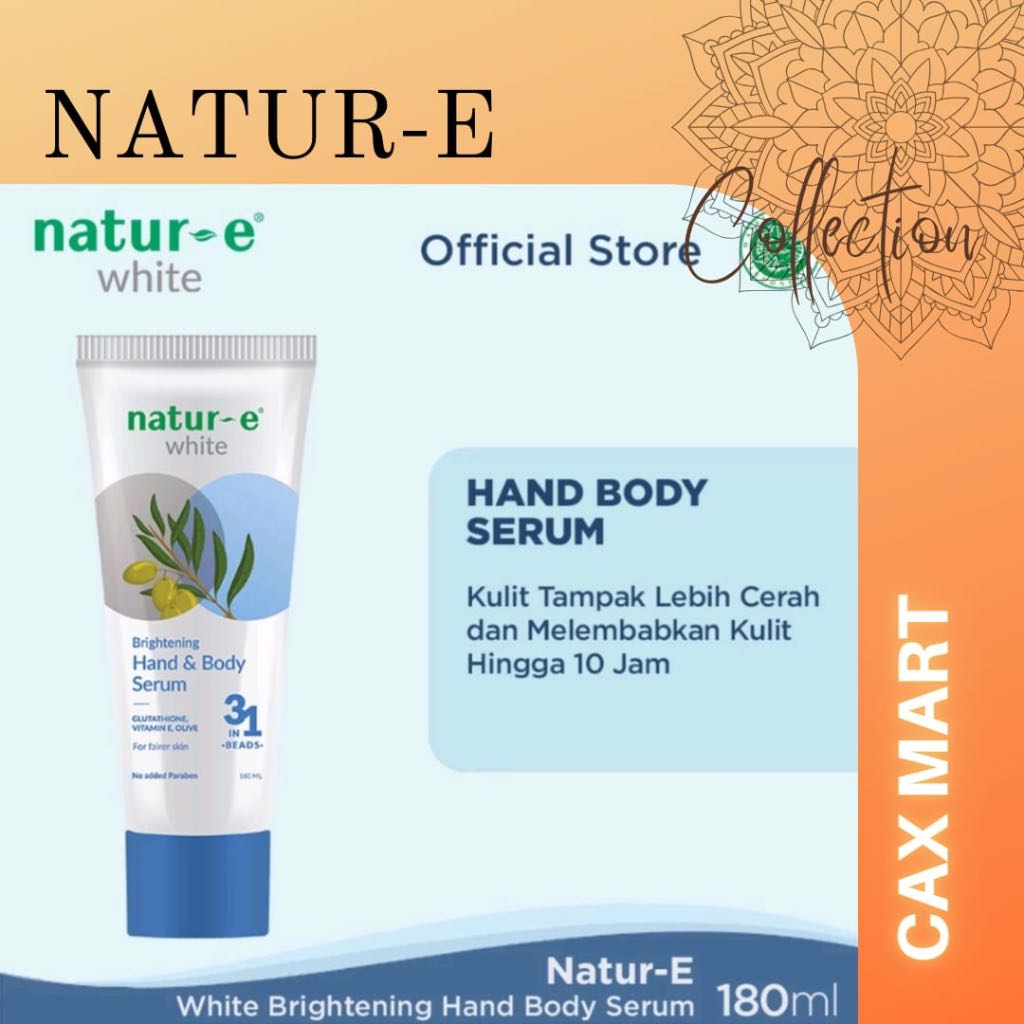 Jual NATUR-E White Hand & Body Serum 180ml | Shopee Indonesia