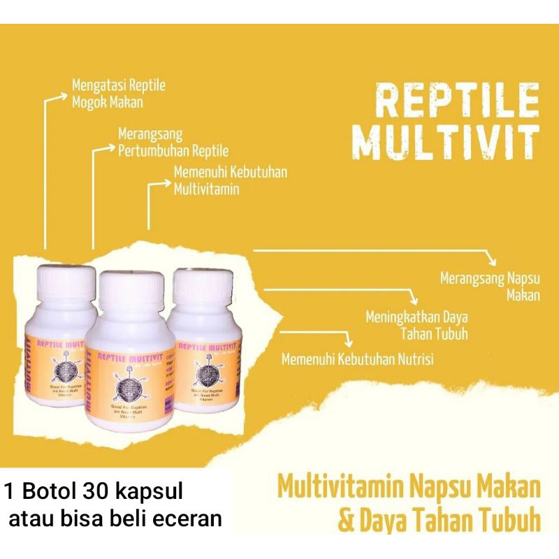 Jual Multivitamin reptil by mr torto/vitamin kura kura/vitamin iguana/vitamin bearded dragon ...