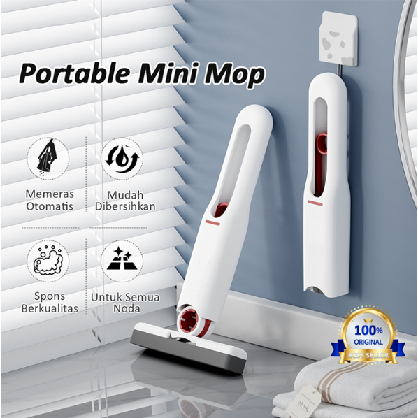 Jual Alat Pel Mini Mop Pel Mini Portable Pembersih Jendela Ruangan Home ...