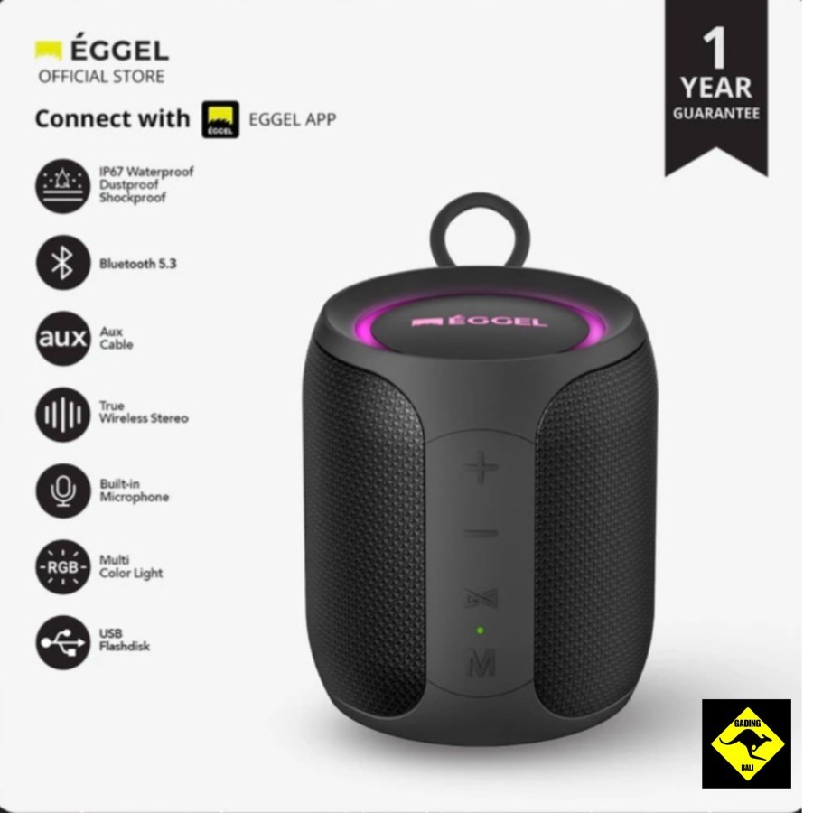 Jual Eggel Terra 3 Mini S 360 Waterproof Portable Bluetooth Speaker ...