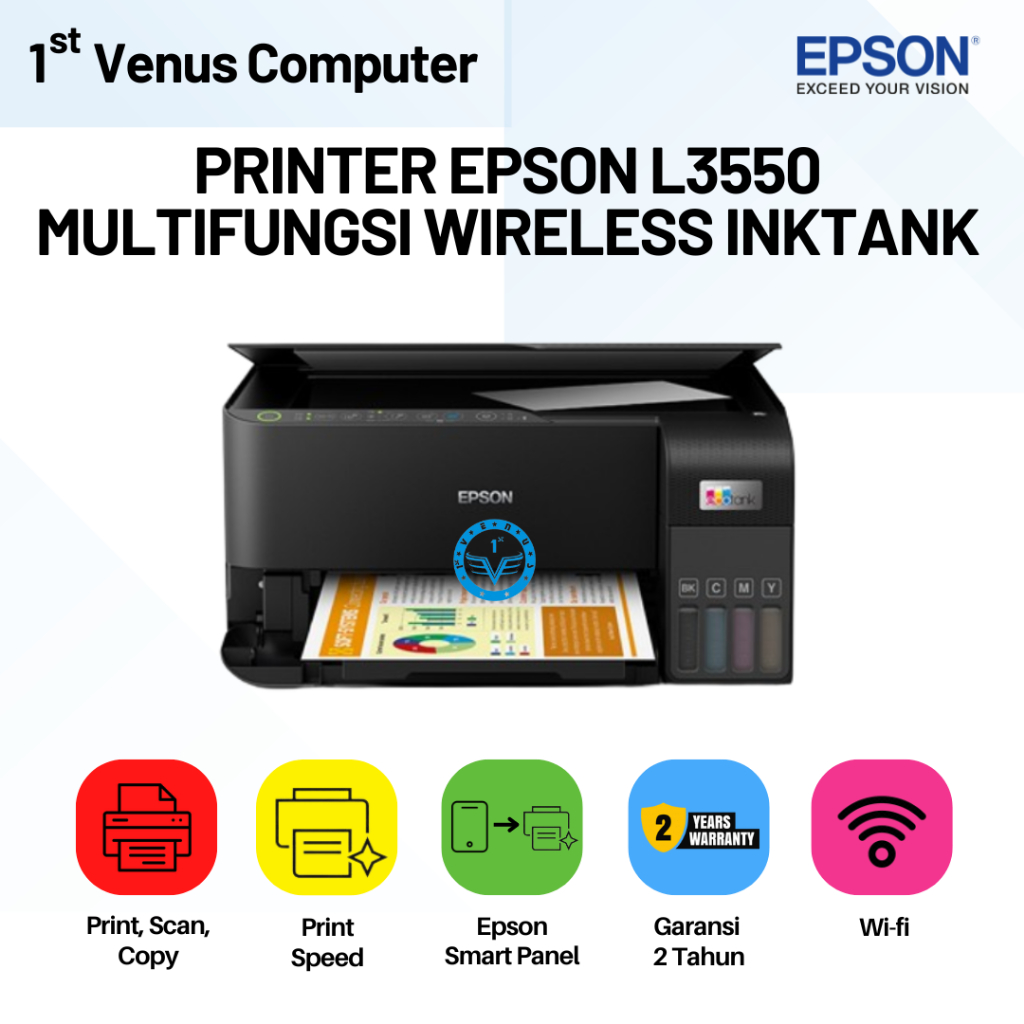 Jual Printer Epson L3550 Multifungsi Print Scan Copy Wireless Inktank ...