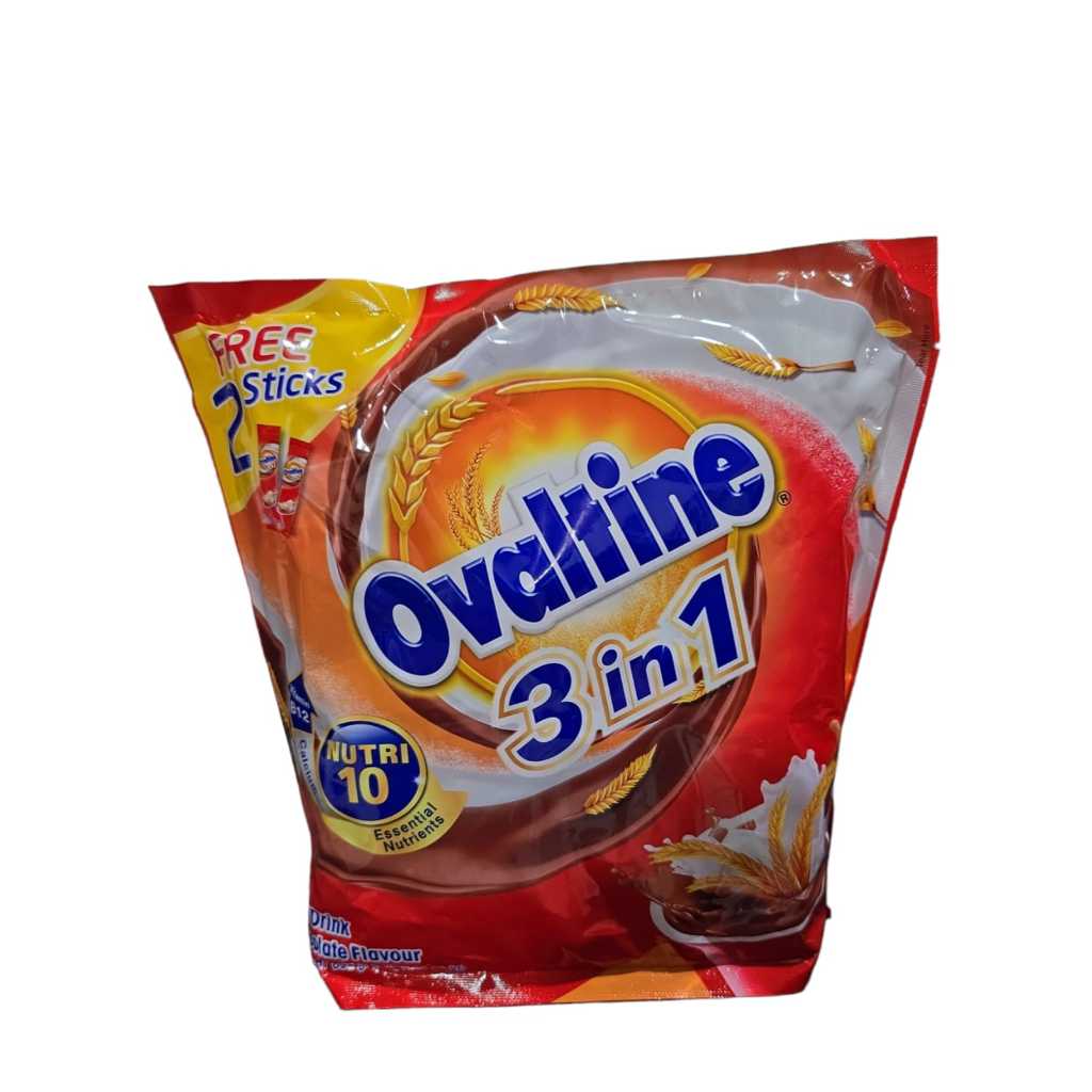 Jual Ovaltine 3 in 1 chocolate malt Thailand 20's+FREE 2saset | Shopee Indonesia