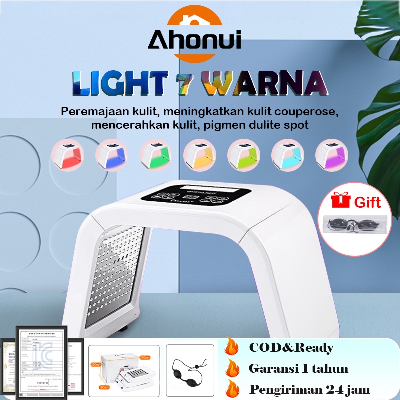 Jual ⭐100% ORI⭐PDT LED Masker Alat Facial Wajah Omega Light Masker 7 ...