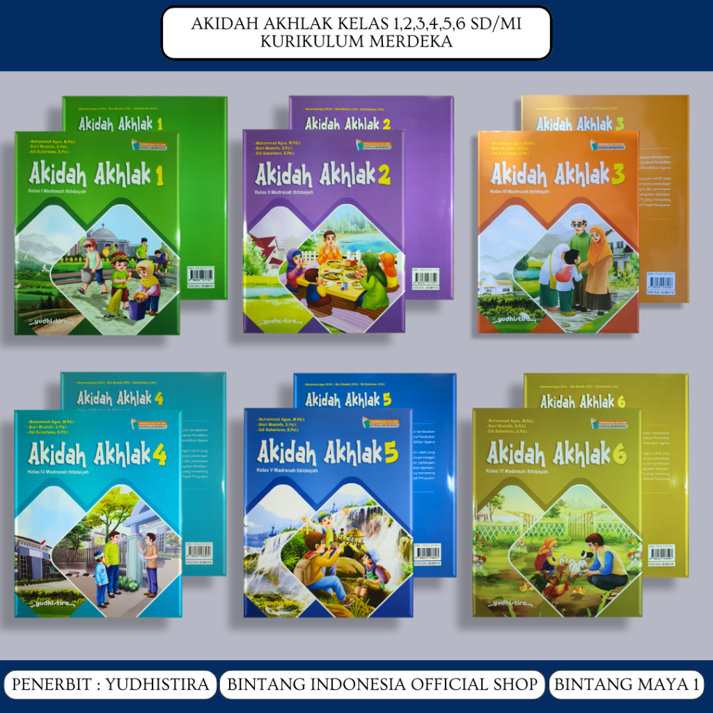 Jual YUDHISTIRA - Akidah Ahklak MI Kelas 1,2,3,4,5 & 6 SD/MI KURIKULUM MERDEKA TERBARU | Shopee ...