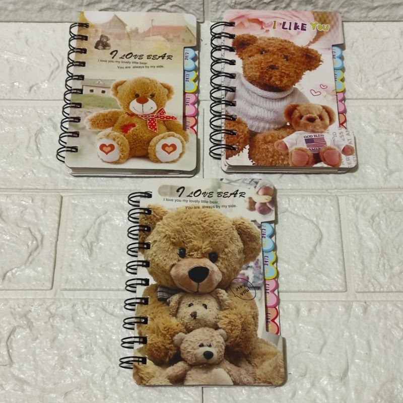 Jual Diary Beruang - Bear Diary - Notes Kertas Berwarna - Diary Full ...