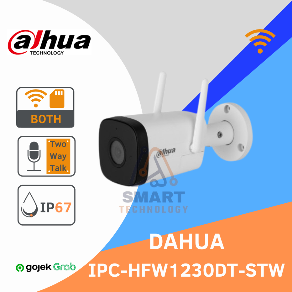 Jual Dahua IPC HFW1230DT-STW 2MP Camera Outdoor Wireless CCTV | Shopee ...
