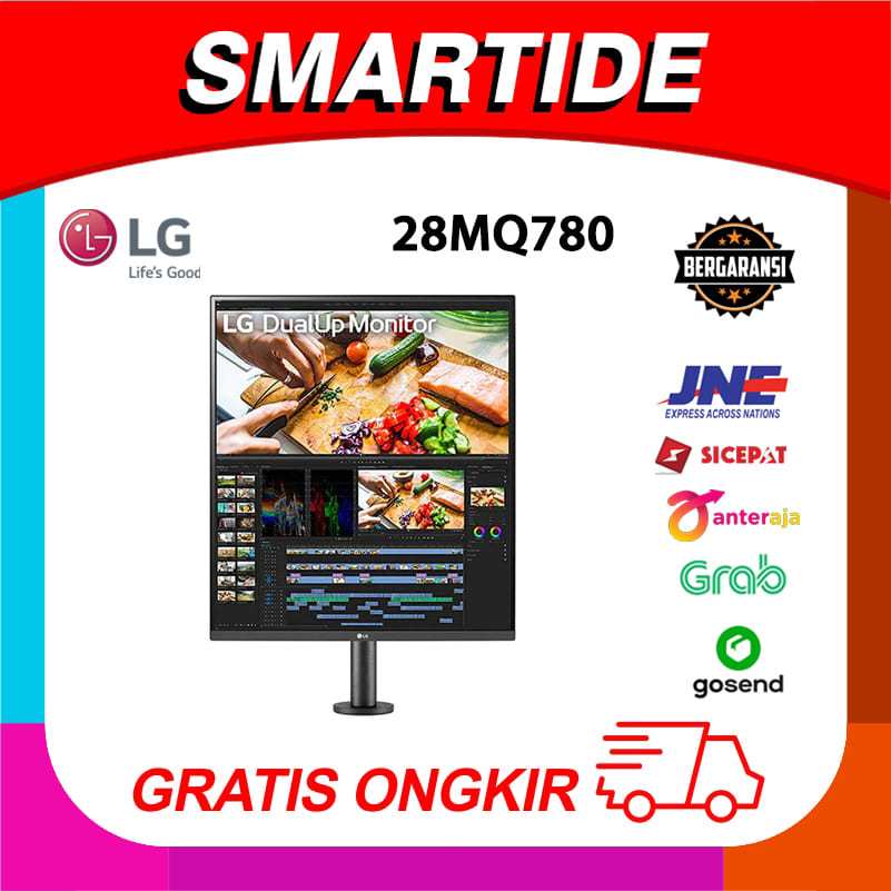 Jual Monitor LG 28MQ780-B DualUp 28 inci dengan Penyangga Ergonomis dan ...
