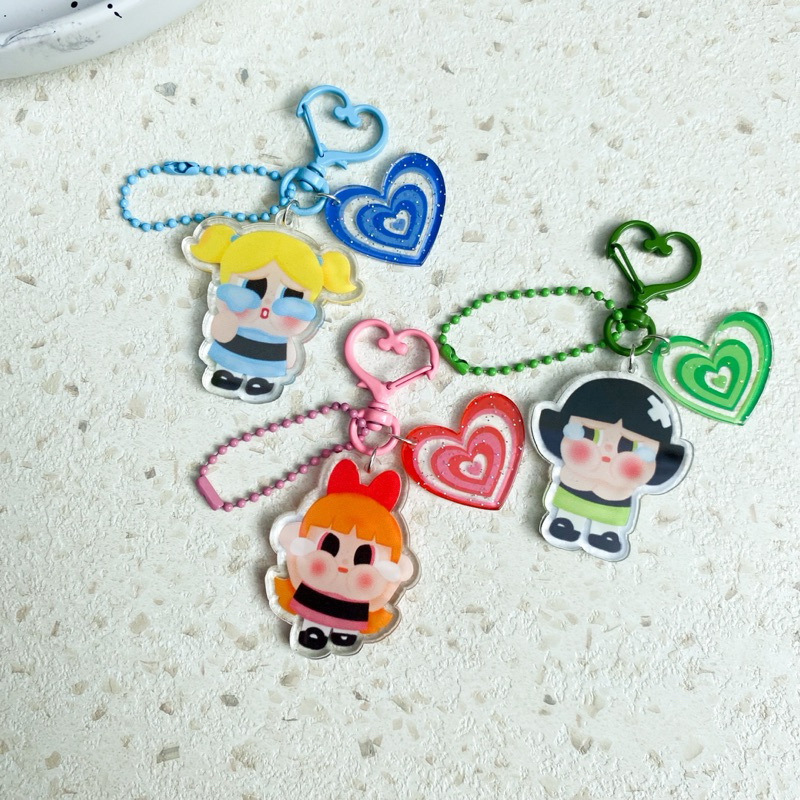 Jual Powerpuff Girls X CryBaby Keychain unofficial / Gantungan Kunci ...