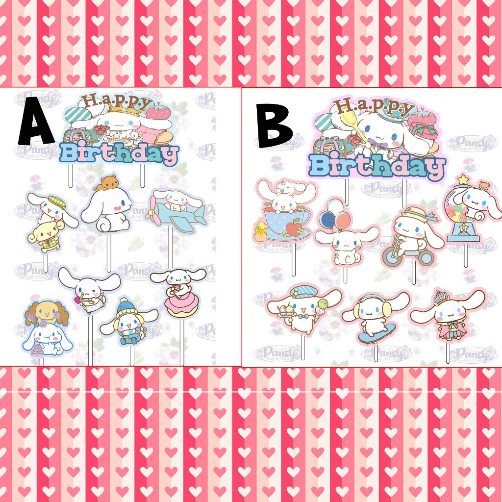 Jual Cake topper / cupcake topper Cinnamon roll / Cinnamoroll ...
