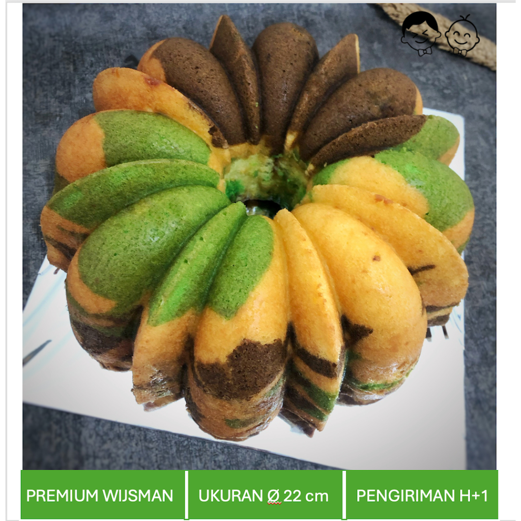 Jual Bolu Marmer Wisman / Premium Marble Cake / Wysman Butter / Loyang ...