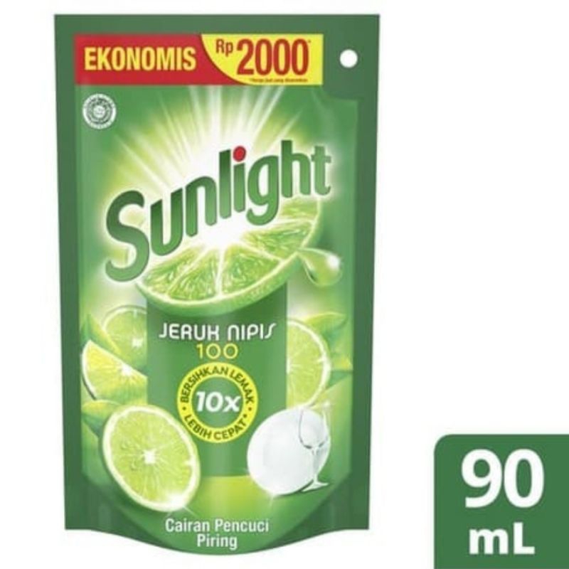 Jual Sunlight Lime New Ref Isi 90ml | Shopee Indonesia