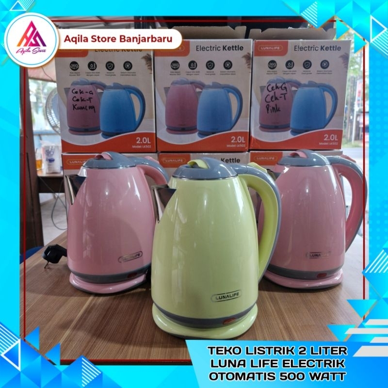 Jual Teko Listrik 2 Liter Luna Life Pemanas Air Kettle Electrik ...