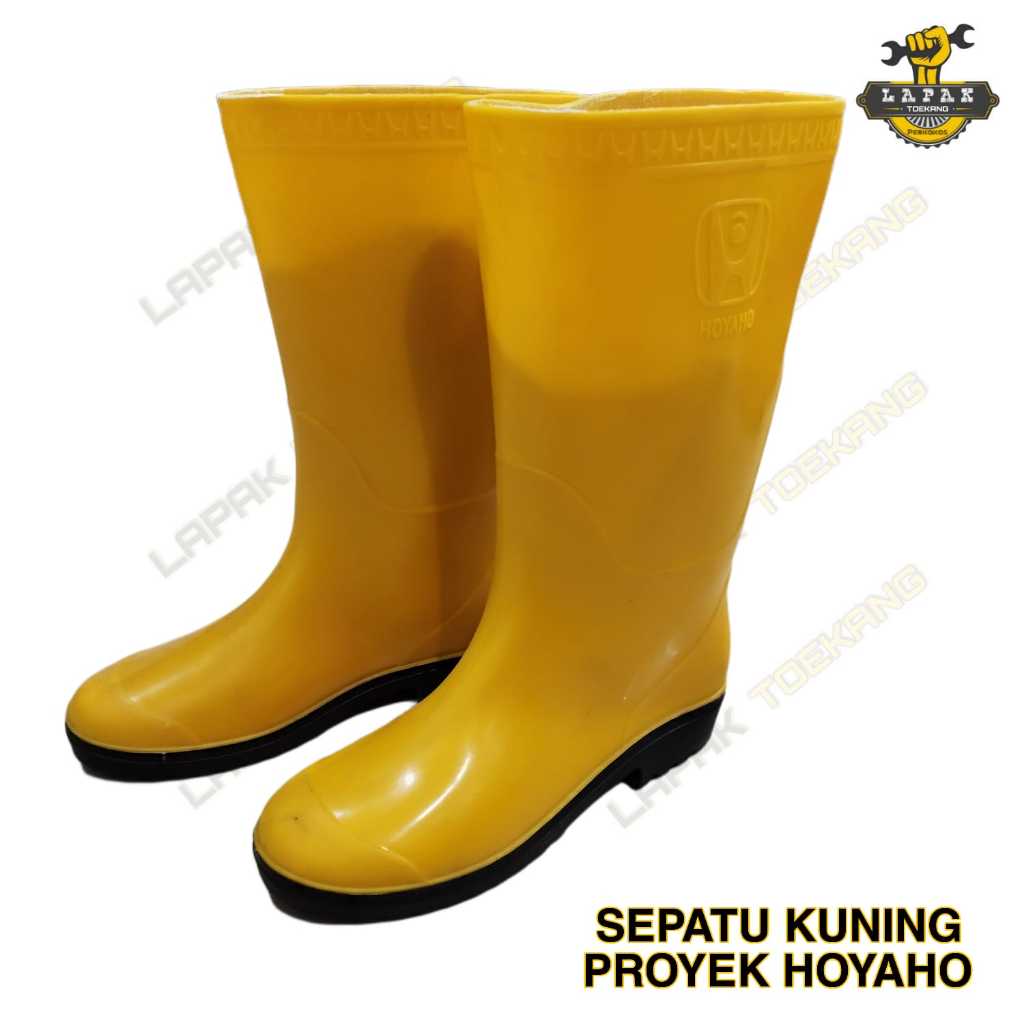 Jual SEPATU BOAT SAFETY KUNING PROYEK BERKEBUN | Shopee Indonesia