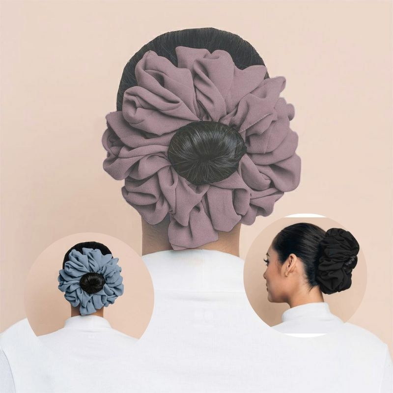 Jual ikat rambut scrunchie jumbo hijab kunciran cepolan konde hijab ...
