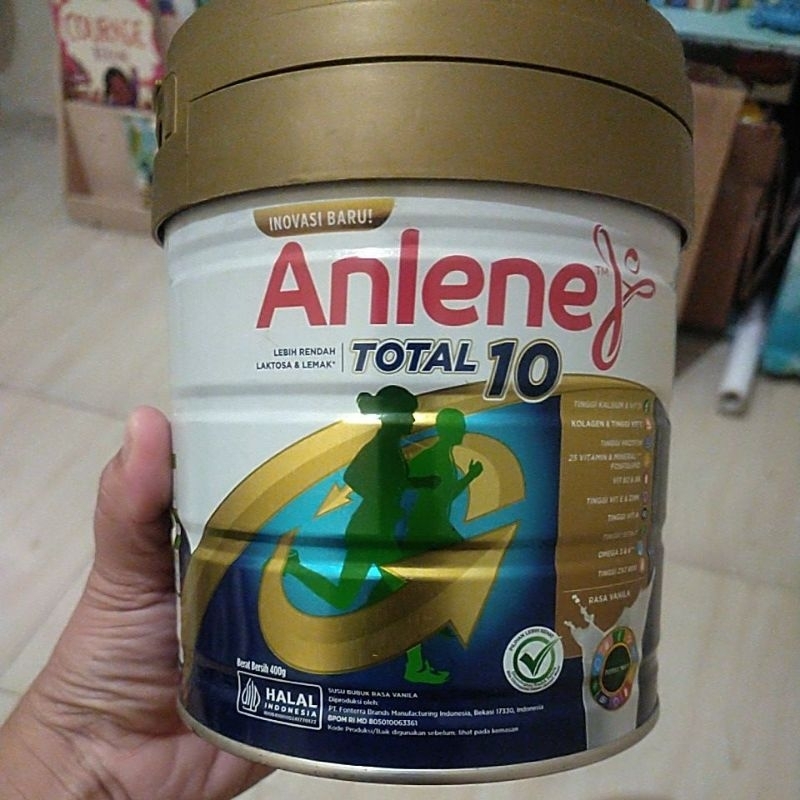Jual ANLENE TOTAL 10 400gr / anlene susu tinggi kalsium / anlene total 10 rasa vanila 400gr ...
