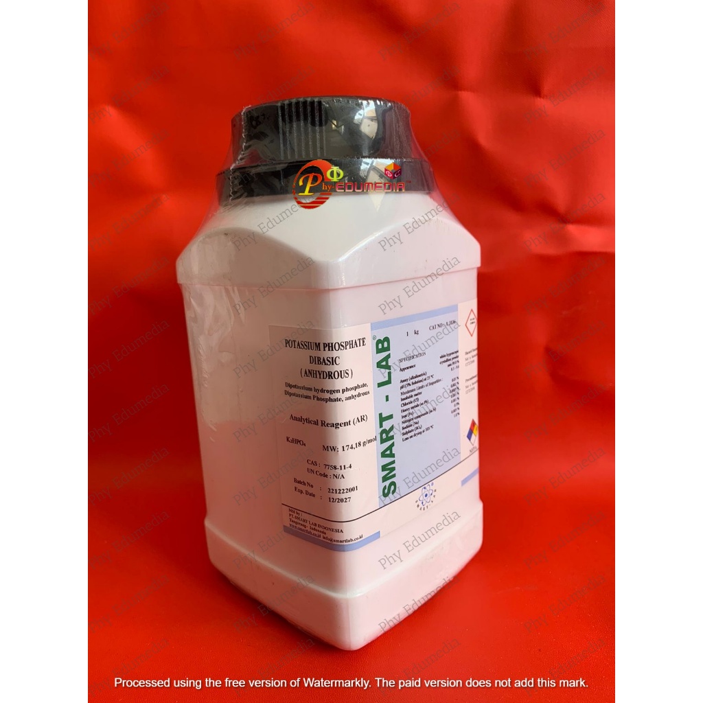 Jual Dipotassium Hydrogen Phosphate anhydro / Dikalium Fosfat / K2HPO4 ...