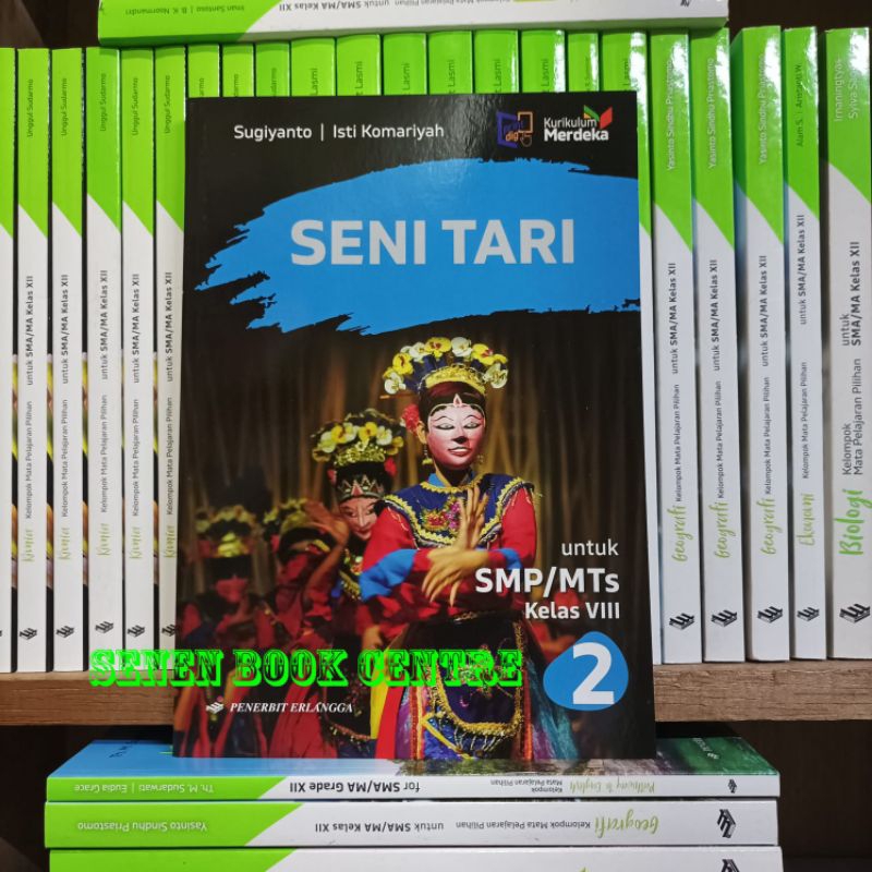 Jual Buku Seni Tari Kelas 2/VIII/8 SMP Erlangga Kurikulum Merdeka | Shopee Indonesia