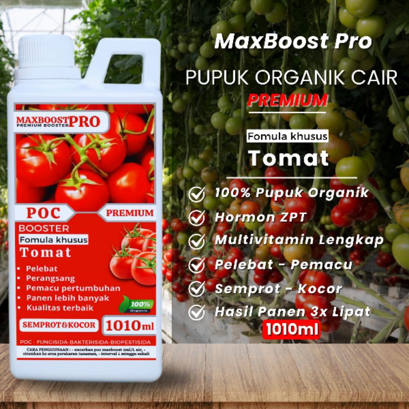 Jual Booster Tomat 1010ml, Pupuk Organik Cair Tanaman Tomat, Poc Kompos Tanaman Tomat, Hormon ...