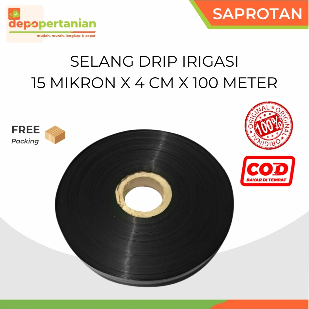 Jual Depo Pertanian - Selang Drip Irigasi Cap Arjuna 15 Mikron x 4 cm x ...