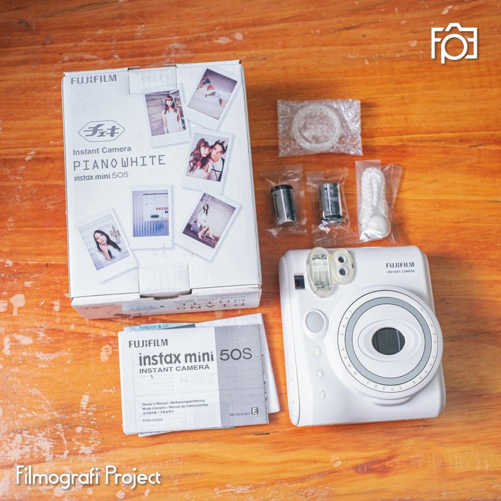 Jual Fujifilm Instax Mini 50s 50 s Piano White / Flash OFF - (BNOB Ex ...