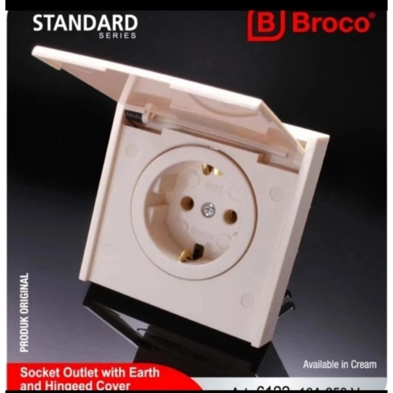 Jual plug broco colokan dengan tutup stop kontak inbow | Shopee Indonesia