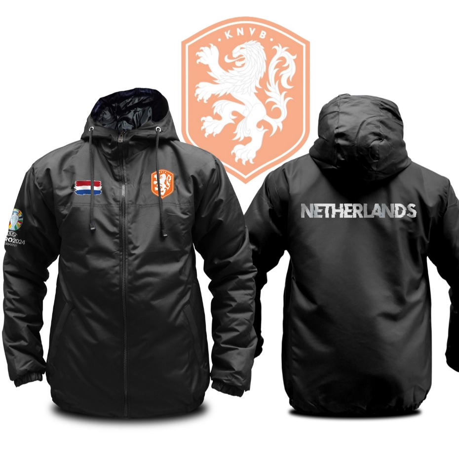Jual Jaket Timnas Belanda Netherland Oranje Jaket Pria Bola Euro 2024 ...