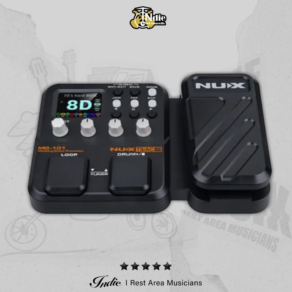 Jual Multi Efek Gitar Nux MG 101 MG101 Guitar Multi Effect Processor ...