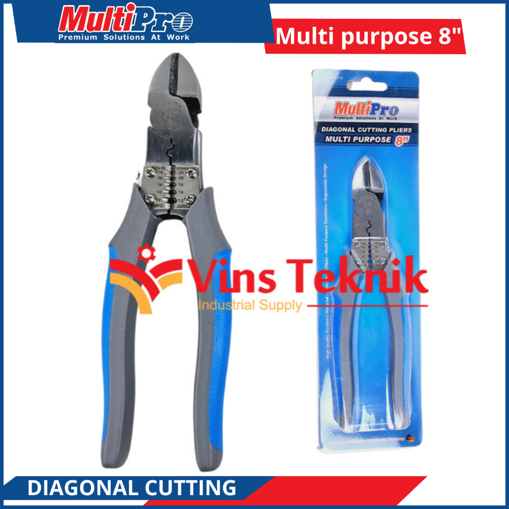 Jual Tang Potong Multi Fungsi Multi purpose 8" Multipro | Shopee Indonesia
