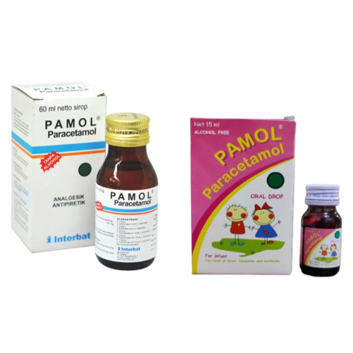Jual Pamol Sirup 60mL - Pamol Drop 15 Ml - Obat Demam Anak - Pamol ...