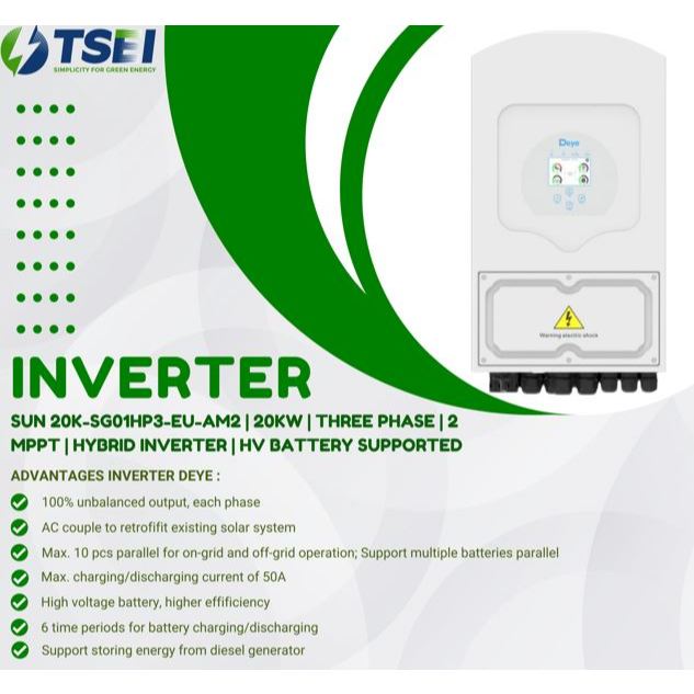 Jual INVERTER HYBRID - PANEL SURYA - SUN-20K-SG01HP3-EU-AM2 |20kW|Three ...
