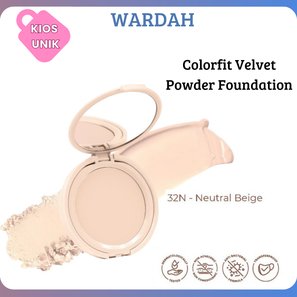 Jual Wardah Colorfit Velvet Powder Foundation | Shopee Indonesia