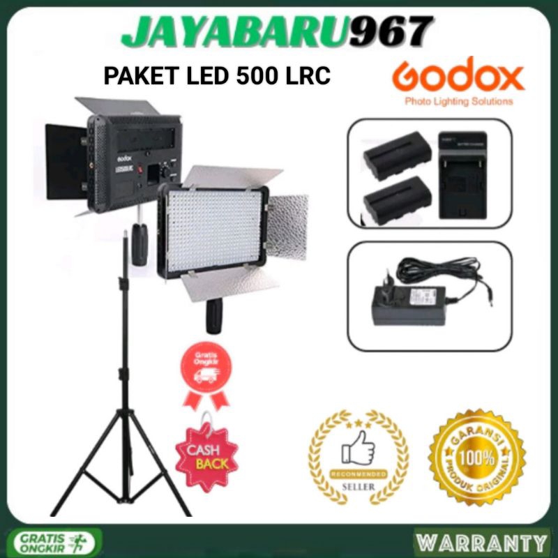 Jual LAMPU LED GODOX 500LRC, 500 LRC,500 LR C PAKET VIDEO LIGHTING ...