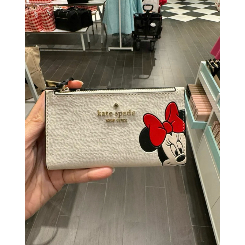 Jual KATE SPADE KS DISNEY MINNIE MOUSE SMALL SLIM BIFOLD WALLET KG660 ...