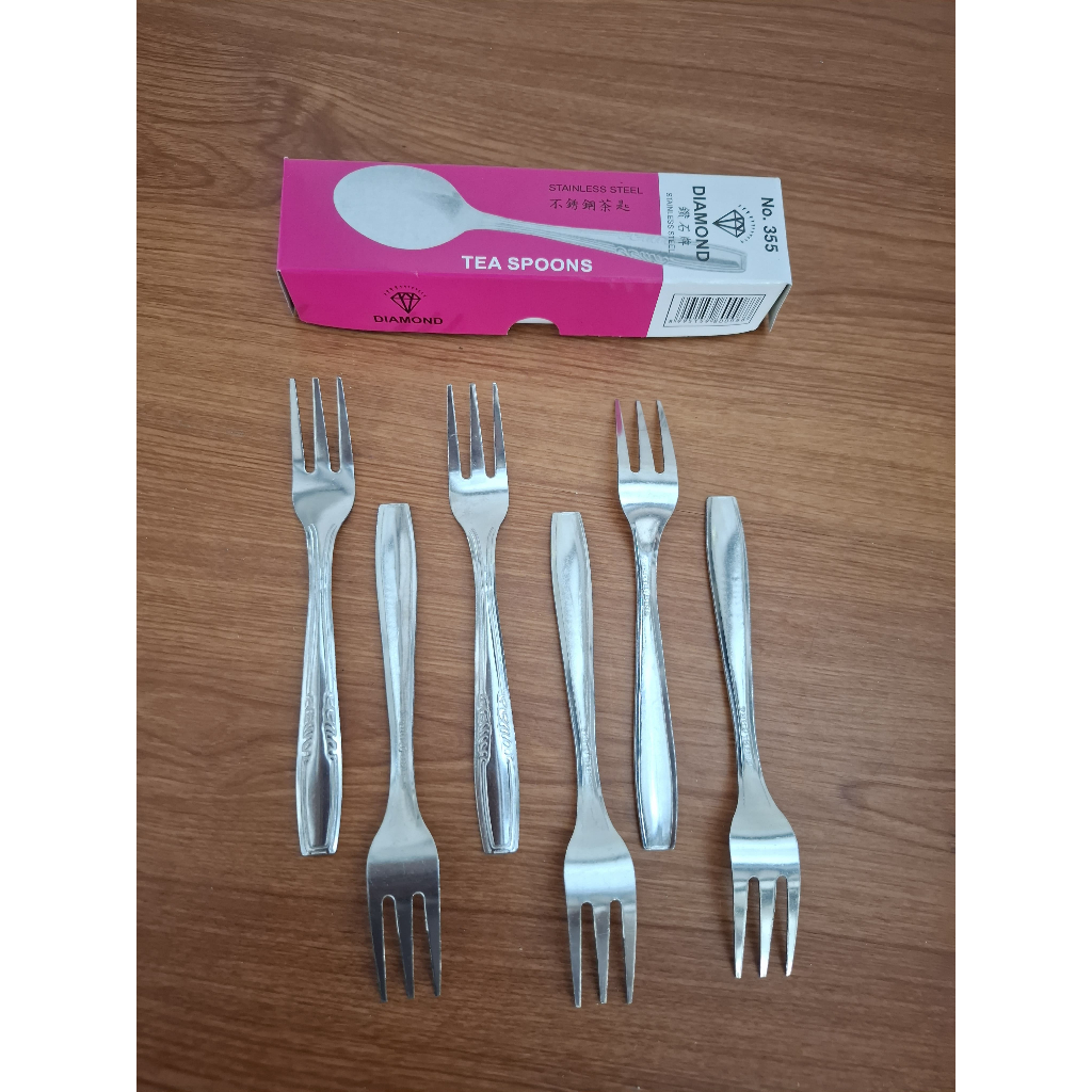 Jual Garpu Mini Stainless Steel Garpu Buah Tusukan Garpu 3Gigi Garpu ...