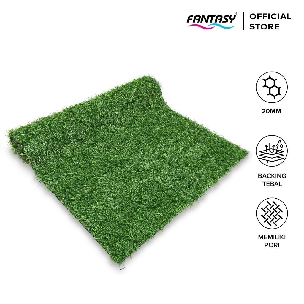 Jual Fantasy Oasis Karpet Rumput Sintetis Tebal 20mm 100cm x 100cm ...