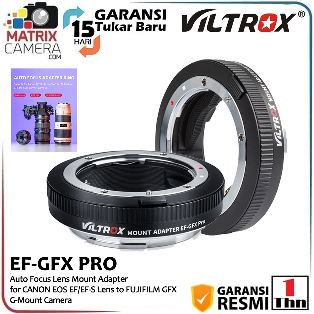 Jual Viltox EF-GFX PRO Mount Adapter for Canon EF/EFS to Fuji GFX ...