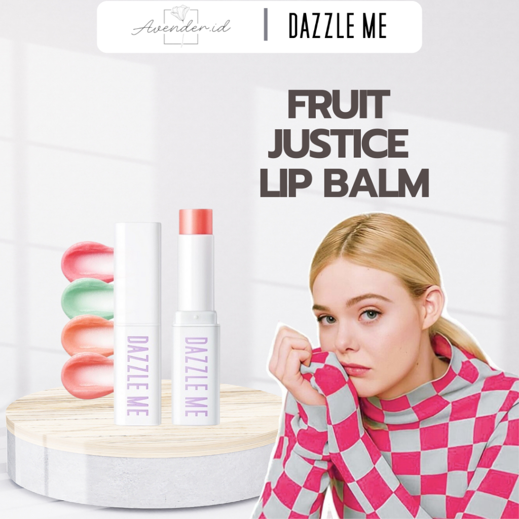 Jual (GET 1 GIFT) DAZZLE ME Fruit Justice Lip Balm | Moisturizing ...