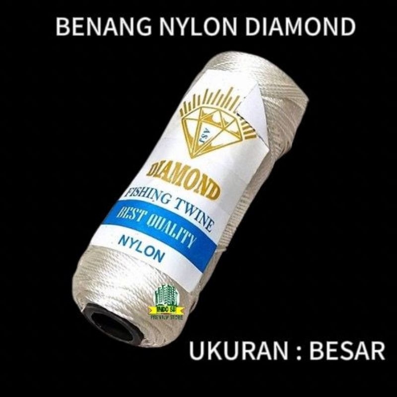Jual BENANG TUKANG DIAMOND BESAR / BENANG NYLON BESAR JUMBO | Shopee ...
