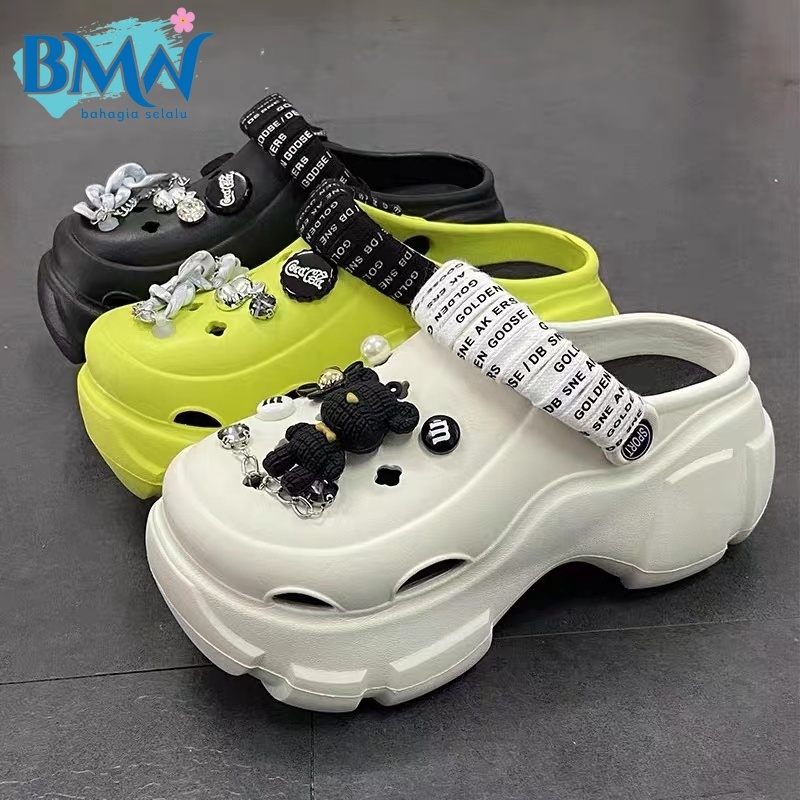 Jual Sandal wanita terbaru 2024 EVA wedges Tingkatkan tinggi badan ...