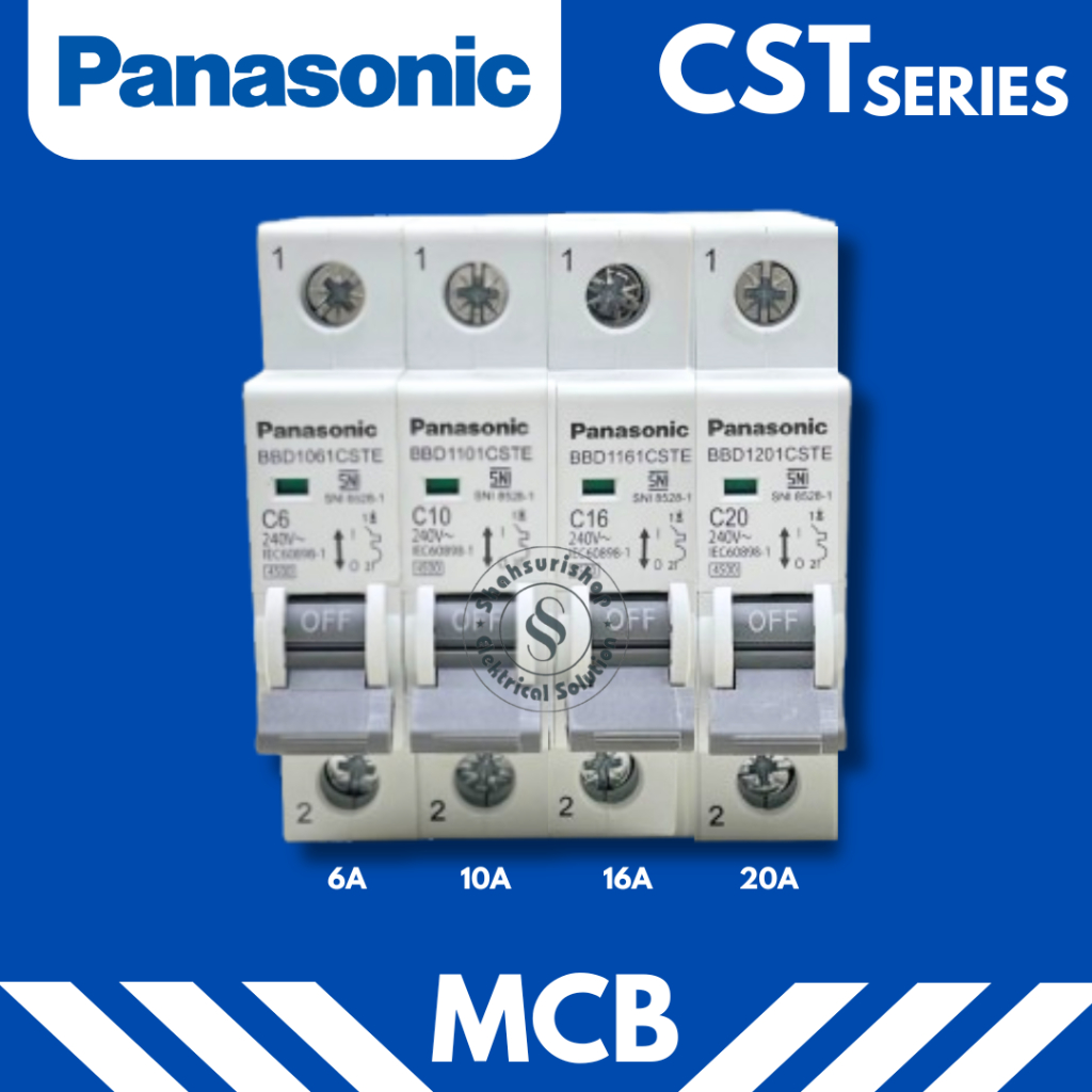 Jual PANASONIC MCB 4,5KA 1 PHASE CIRCUIT BREAKER SNI CST | Shopee Indonesia