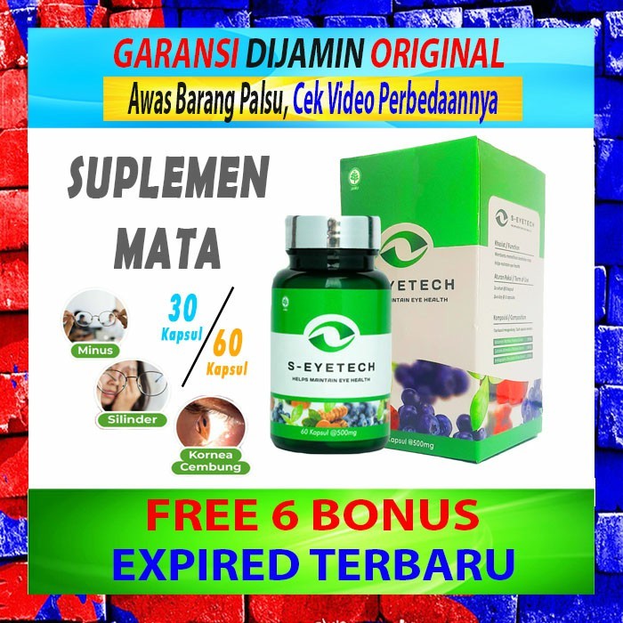 Jual (BISA COD) Suplemen Mata Minus dan Silinder S Eyetech Smart Vision ...