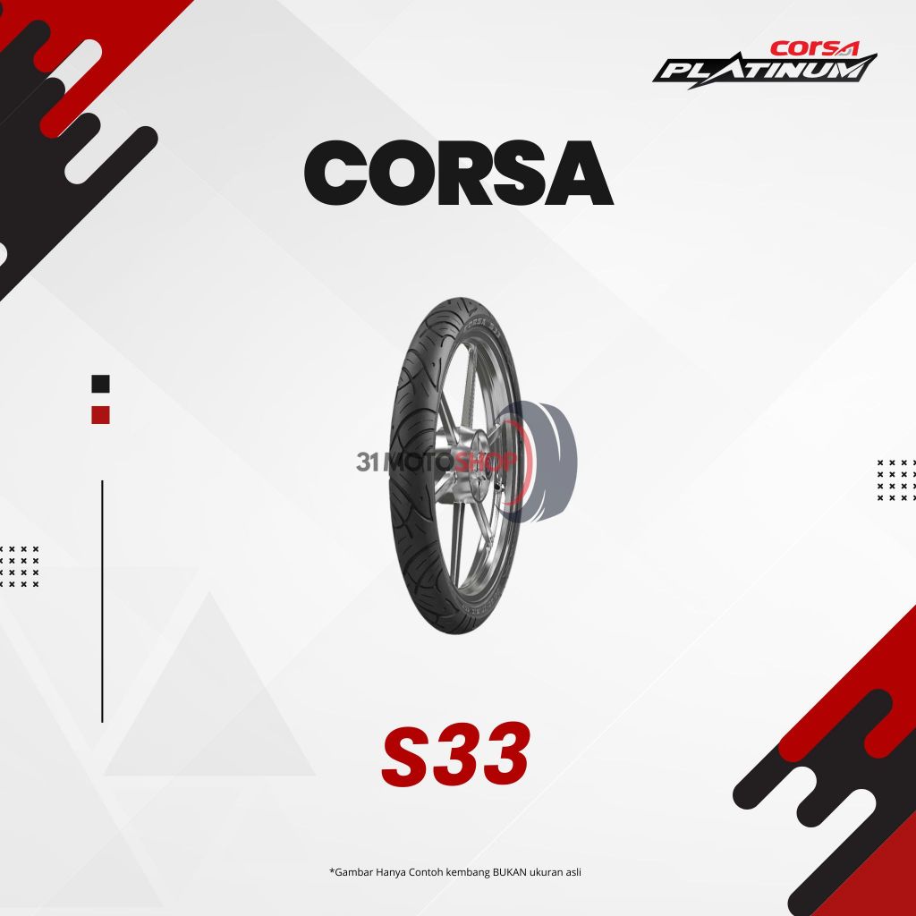Jual CUCI GUDANG Corsa Ban Motor Matic Tubeless S33 80/80 110/80 Ring 14 Beat Vario Pcx Aerox ...