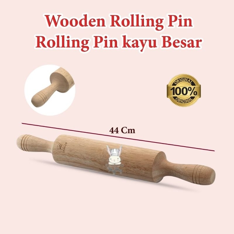 Jual Wooden Rolling Pin / Penggiling Adonan Kayu Besar | Shopee Indonesia