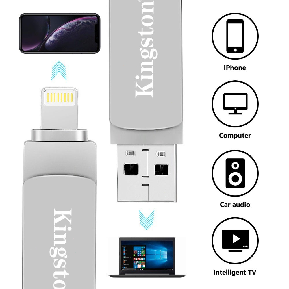 Jual Kingston OTG Flashdisk 512GB/1TB/2TB iOS, iPad, PC, USB 3.0, 2 IN ...