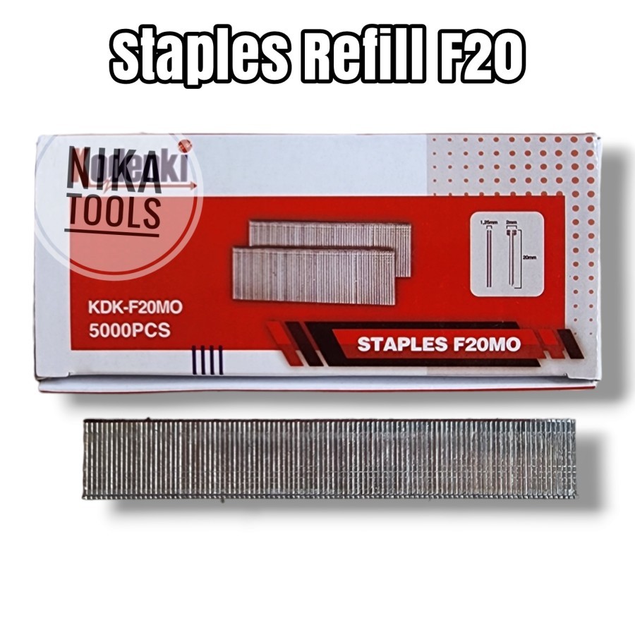 Jual Refill Staples Stapless Air Nailer F20 Kodenki | Shopee Indonesia