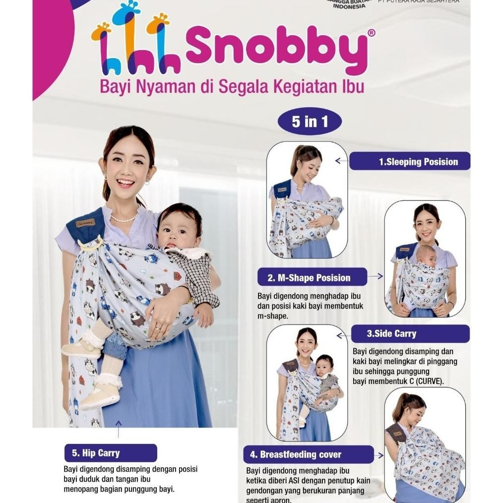 Jual Snobby Gendongan Sling Multifungsi Calves SBG8445 | Shopee Indonesia