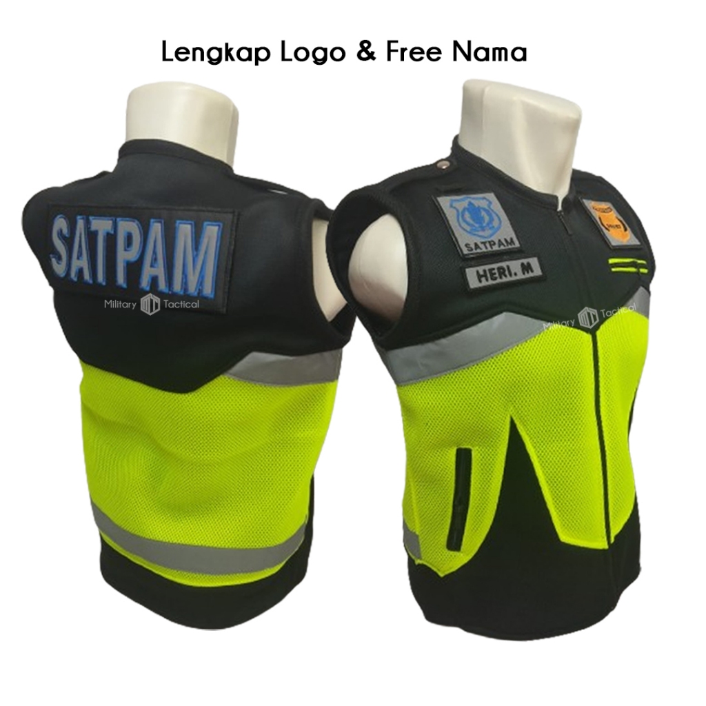 Jual Rompi Security / Satpam Custom Model Terbaru Bahan Double Mesh ...