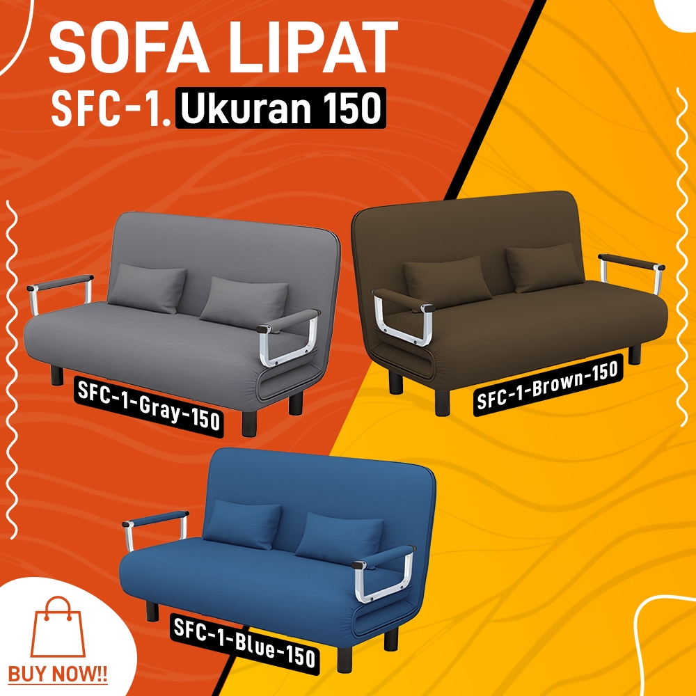 Jual Sofa Bed Sofa Ruang Tamu Minimalis Sofa Lipat Ukuran 150 CM ...