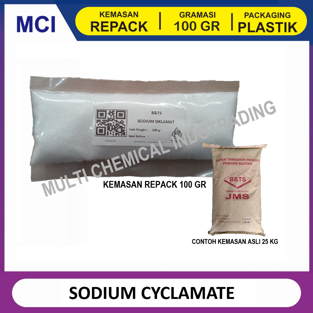 Jual SODIUM CYCLAMATE / NATRIUM SIKLAMAT / PEMANIS BUATAN 40x GULA ...